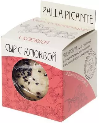 Сыр с клюквой полутвердый 50% жир. Palla Picante 160г - купить в Москве ...