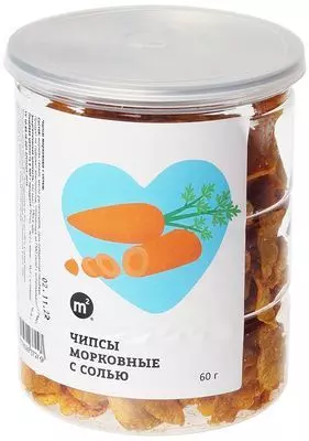 Чипсы морковные с солью 60г - купить в Москве по выгодной цене в ...
