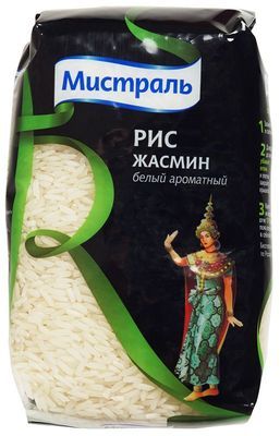 Рис Жасмин белый ароматный длиннозерный Мистраль 500г - купить в Москве ...