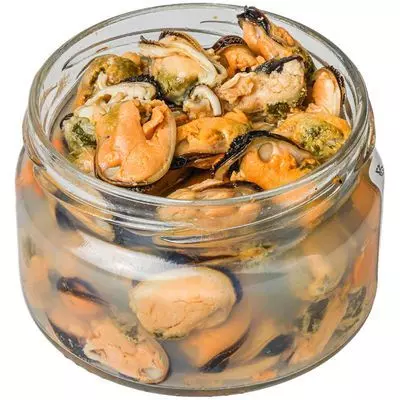 Мясо мидий чилийских маринованное в собственном соку 200г - купить в ...
