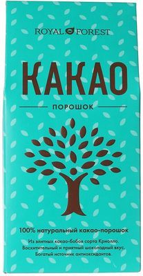 Какао-порошок натуральный необжаренный Royal Forest 200г купить в ...