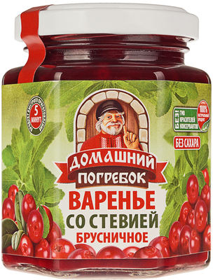 Варенье со стевией брусничное 200г - купить в Москве по выгодной цене в ...