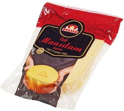 Сыр Маасдам кусок фасованный 45% жир. Ичалки ~230г - купить в Москве по ...