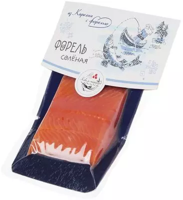 Форель радужная соленая филе-кусок 150г - купить в Москве по выгодной ...