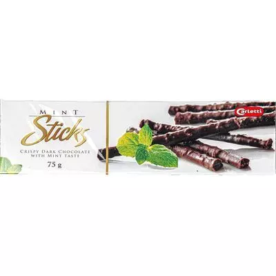 Шоколадные тростинки со вкусом мяты Carletti Mint Sticks 75г - купить в Москве по выгодной цене ...