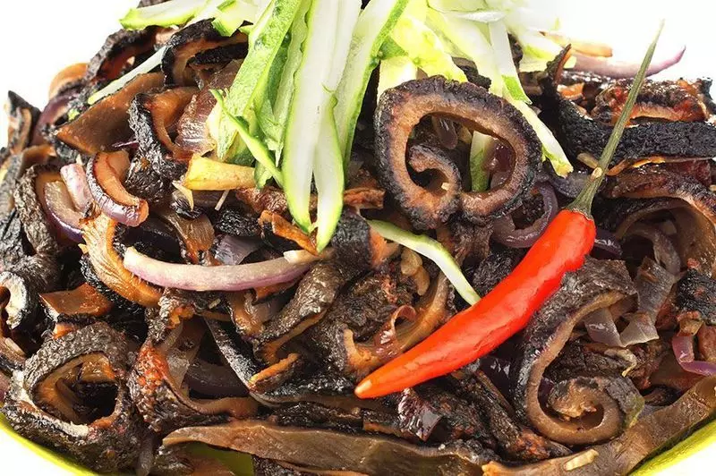Кукумария жареная - Кулинарный рецепт приготовления от Деликатеска.ру
