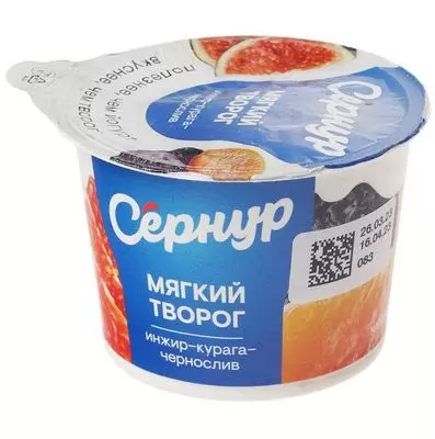 Творог мягкий Инжир-курага-чернослив 3% жир. 100г купить в Москве с ...