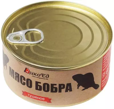 Тушеное мясо бобра Высший сорт 325г - купить в Москве по выгодной цене ...