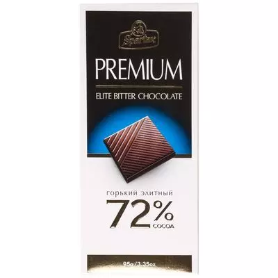 Шоколад горький 72% Спартак Элитный 95г - купить в Москве по выгодной ...