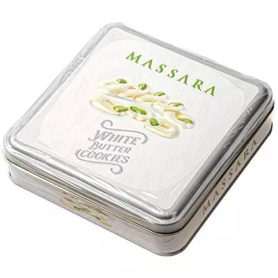 Печенье Massara White butter cookies premium с фисташками Турция 200г ...