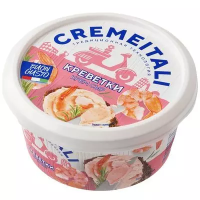 Крем-сыр с креветкой Cremeitali 140г - купить в Москве по выгодной цене ...