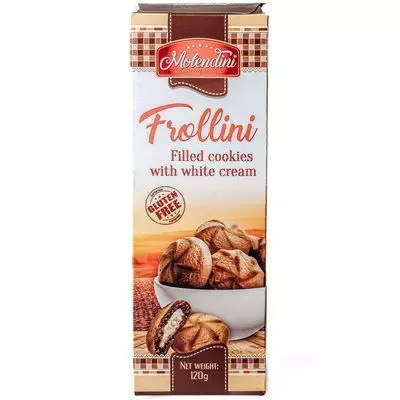 Печенье Molendini с начинкой из белого крема 120г - купить в Москве по ...