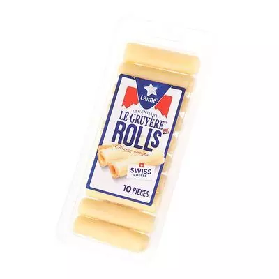 Сыр твердый Laime Грюйер Rolls 49% жир. 100г - купить в Москве по ...