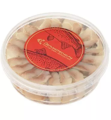 Сельдь тихоокеанская соленая в масле филе-кусочки 280г - купить в ...