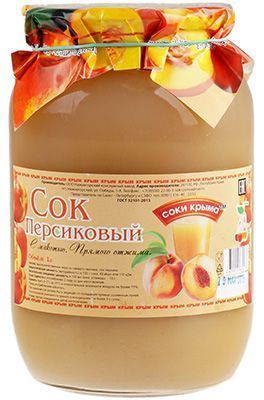 Сок персиковый с мякотью 1л купить в Москве с доставкой на дом и в офис