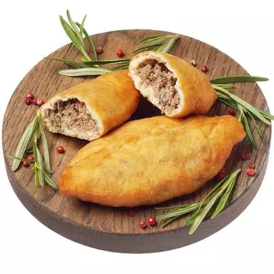 Жареный пирожок с мясом Деликатеска 160г свежего изготовления купить в ...