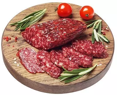 Сервелат Говяжий сырокопченый ~350г - купить в Москве по выгодной цене ...