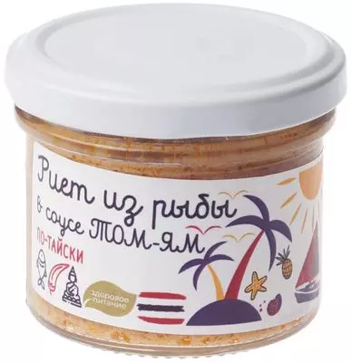 Риет из мяса клария в соусе Том Ям по-тайски 100г - купить в Москве по ...